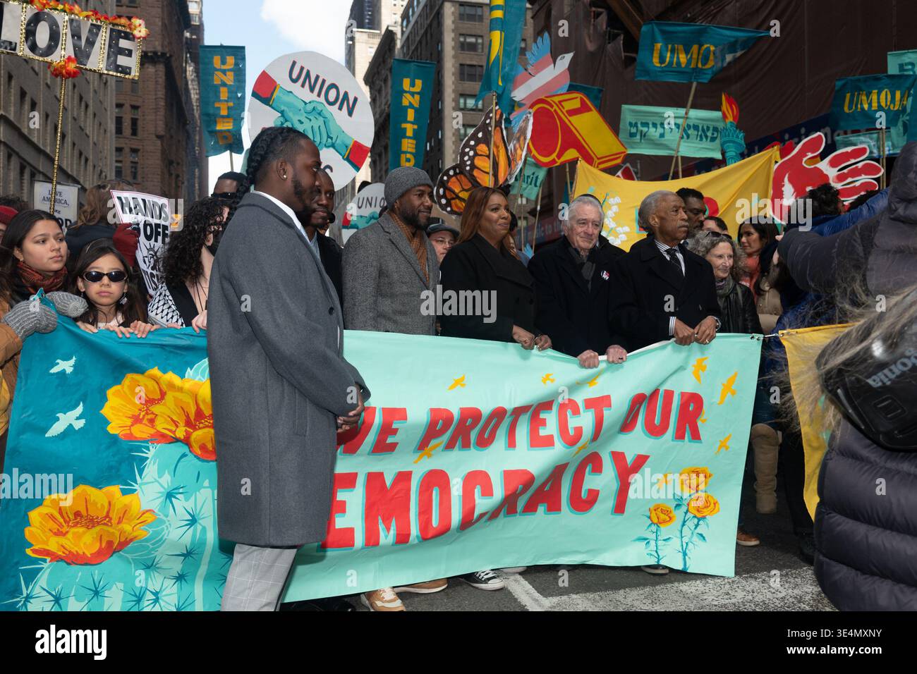 New York, NY-March 27: No Kings Day 3.0 Protest on March 28, 2026 with ...