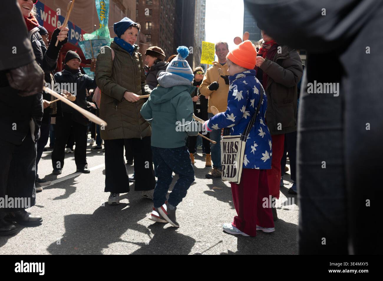 New York, NY-March 27: No Kings Day 3.0 Protest on March 28, 2026 with ...