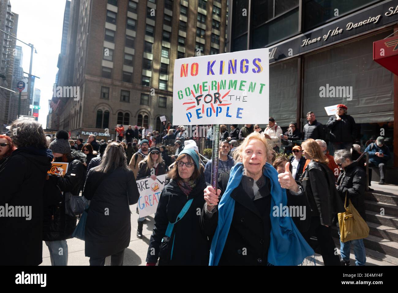 New York, NY-March 27: No Kings Day 3.0 Protest on March 28, 2026 with ...