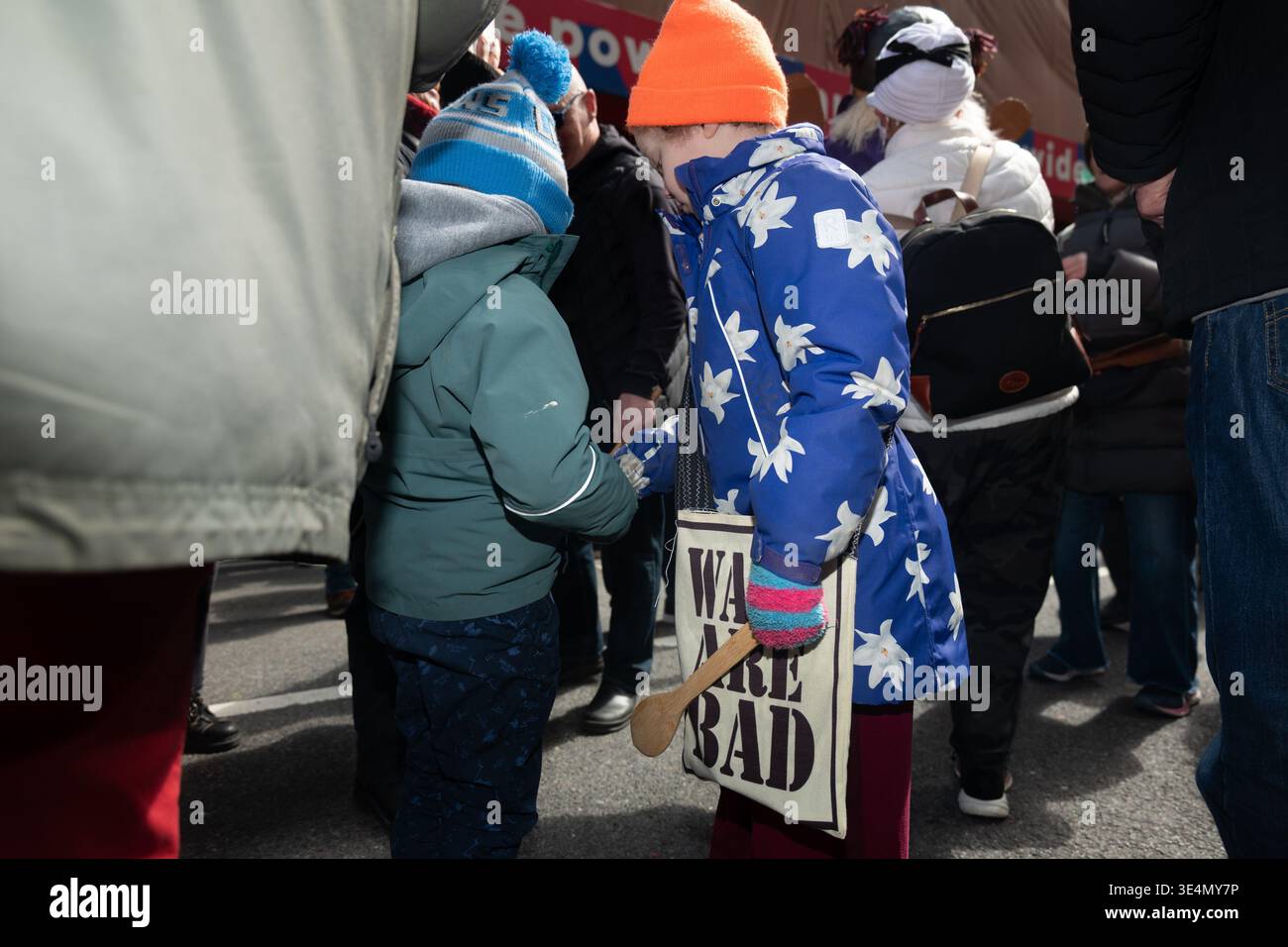New York, NY-March 27: No Kings Day 3.0 Protest on March 28, 2026 with ...