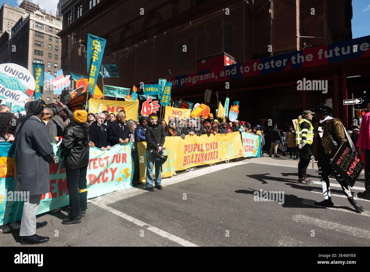 New York, NY-March 27: No Kings Day 3.0 Protest on March 28, 2026 with ...