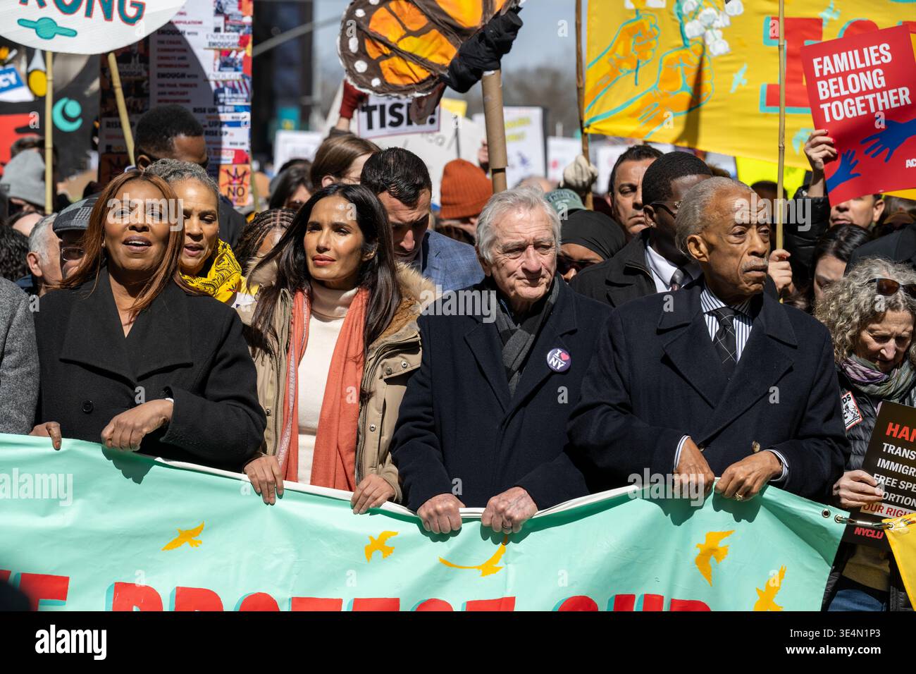 New York AG Letitia James, Padma Lakshmi, Robert DeNiro and Rev. Al ...