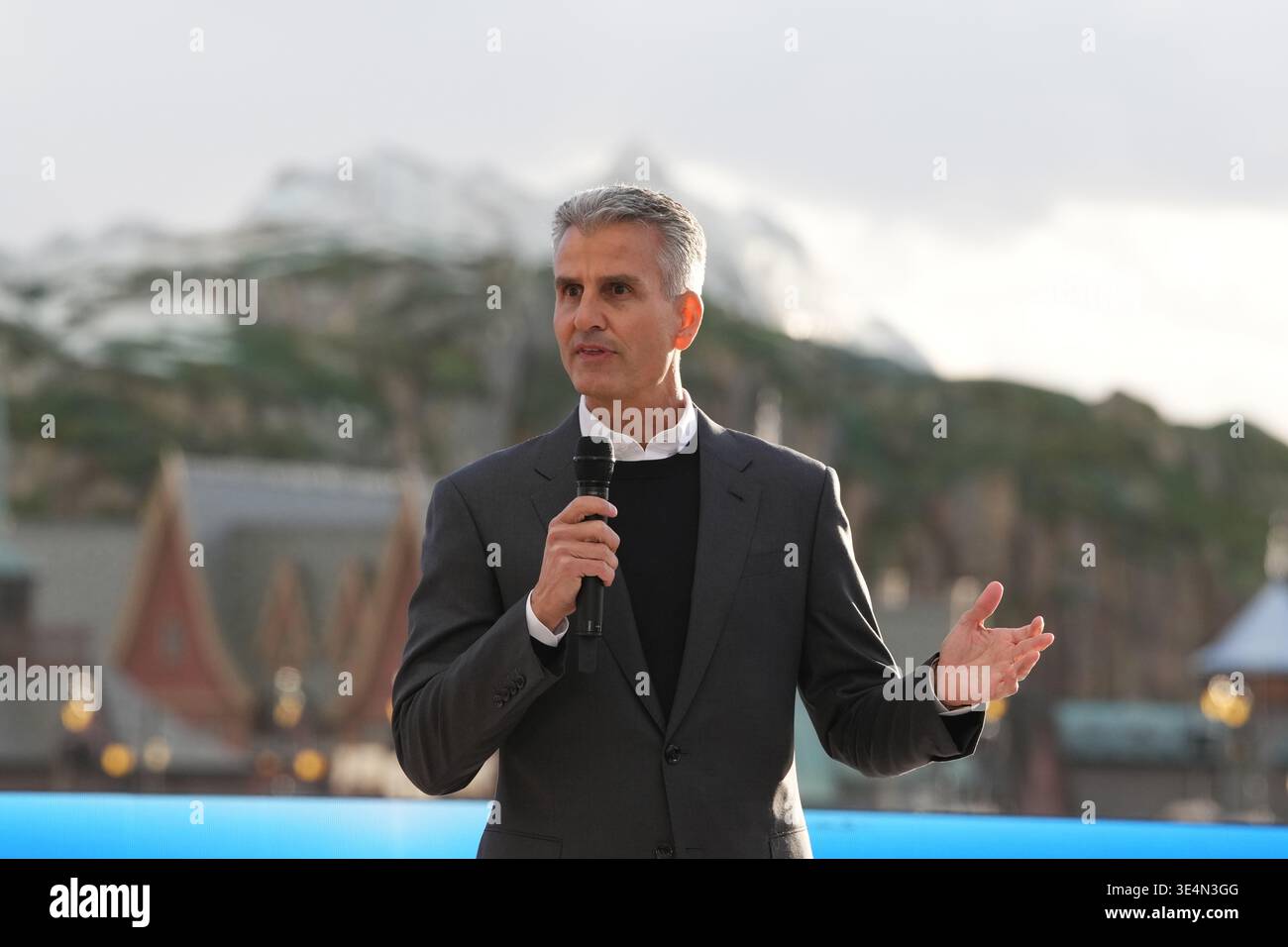 Chairman of Disney parks Josh D'Amaro attends the inauguration of ...