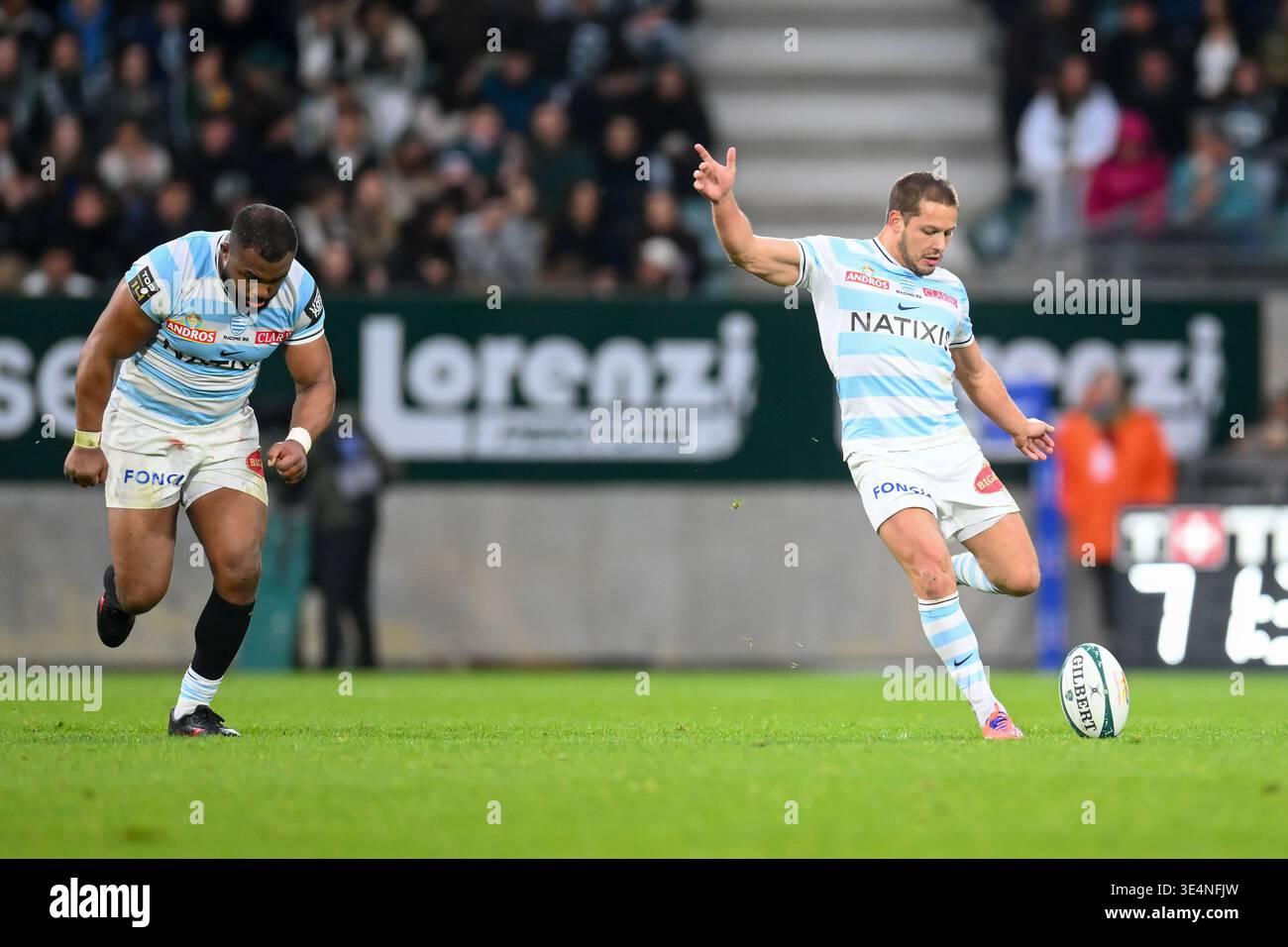 Antoine Gibert of Racing 92 during the Top 14 match between Pau and ...