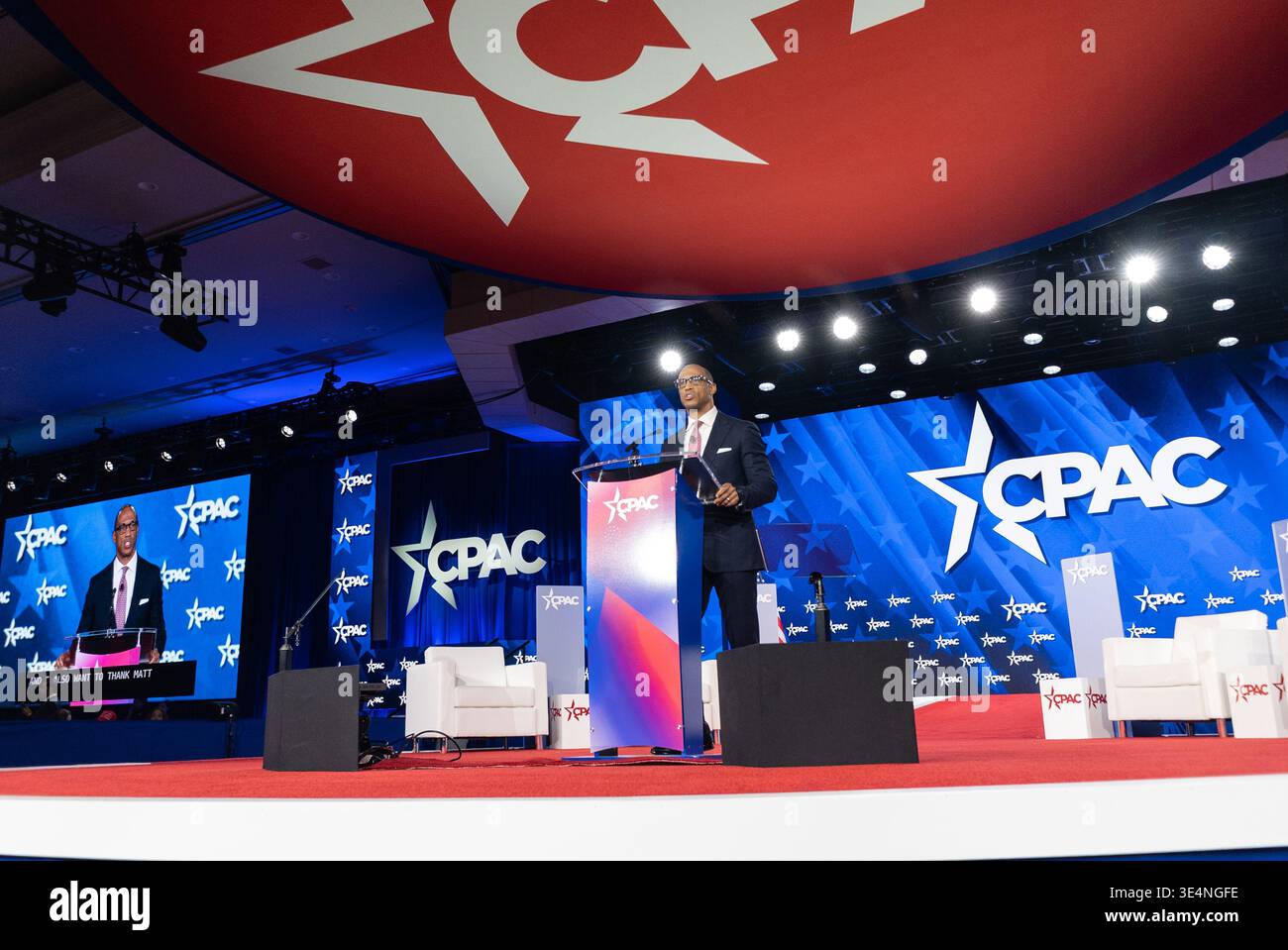 Secretary of Housing and Urban Development Scott Turner speaks during ...