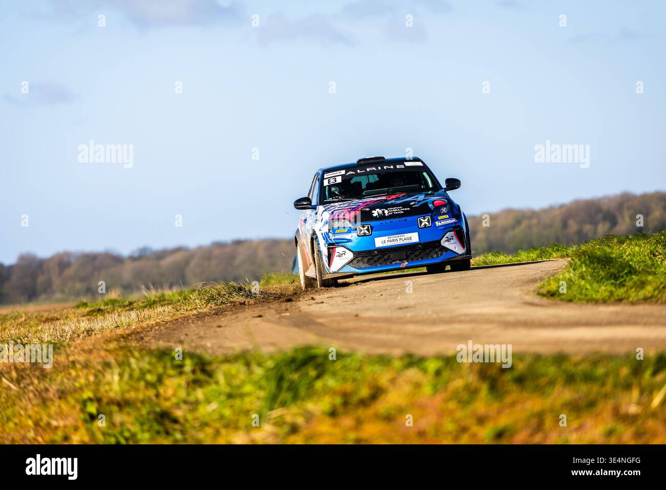 e3 RIDEL Denis, DEBEC Gaetan, Alpine A290, action during the Rallye Le ...