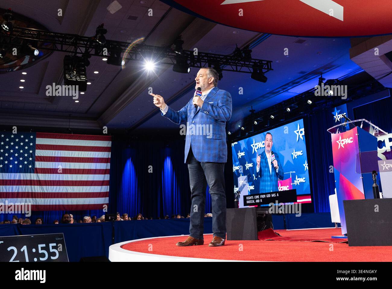 Grapevine, USA. 28th Mar, 2026. Senator Ted Cruz speaks during day 3 of ...