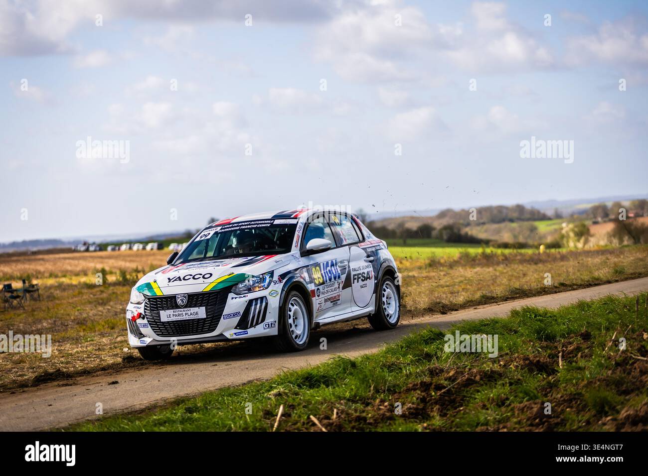 99 PERRIN Romain, GOUTRY - ANDRE Albin, Peugeot 208 Rally6, action ...