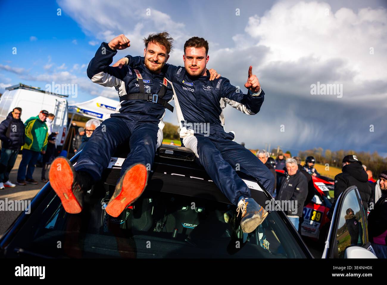 ROCHE Arthur, PROUST Quentin, Peugeot 208 Rally4, portrait during the ...