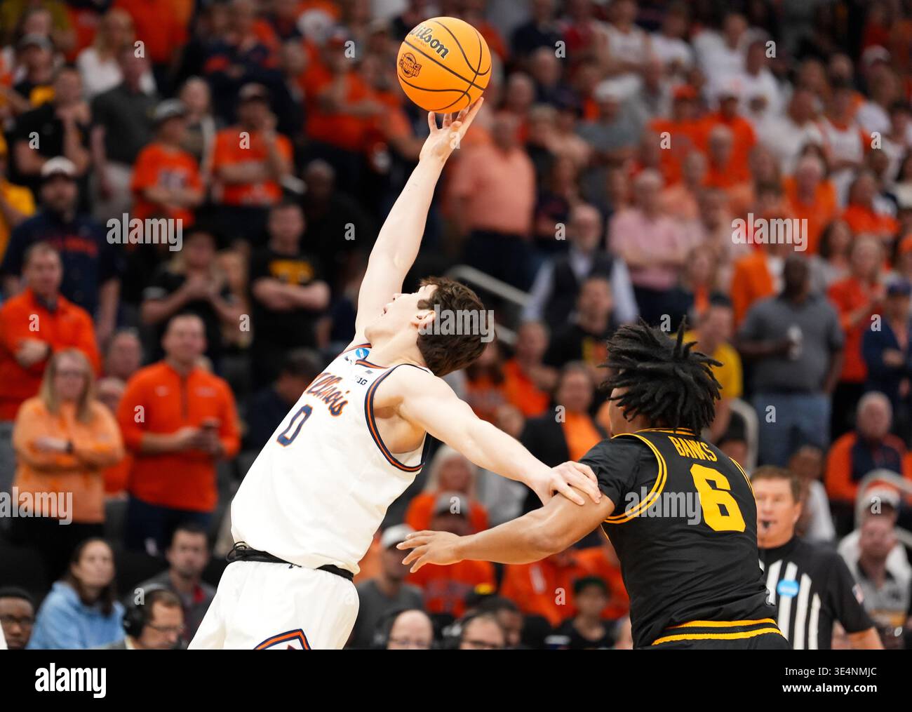 March 28, 2026, Houston, Texas, USA: Illinois forward DAVID MIRKOVIC (0 ...