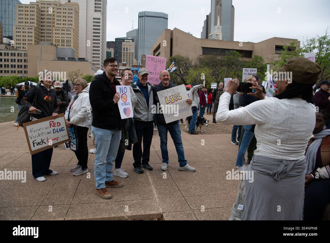 March 28, 2026, Dallas, Texas, USA: Photos from the NO KINGS PROTEST at ...