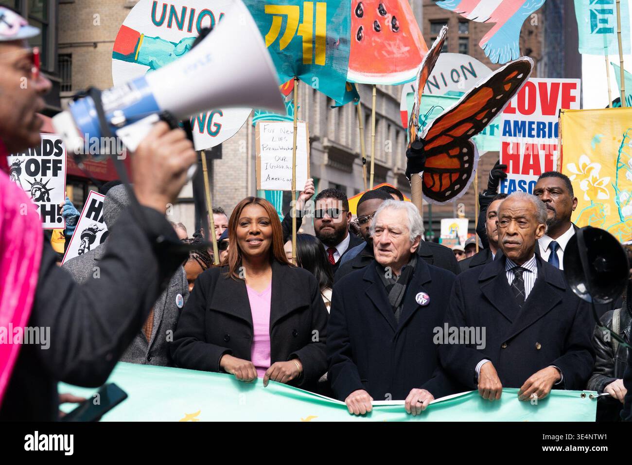 Letitia James, Robert De Niro, Reverend Al Sharpton in attendance for ...