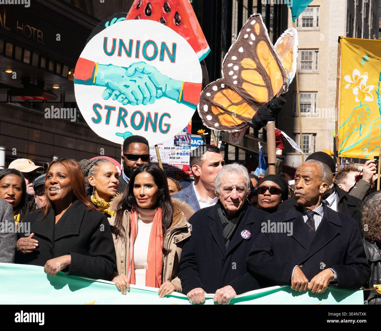 Letitia James, Padma Lakshmi, Robert De Niro, Reverend Al Sharpton in ...