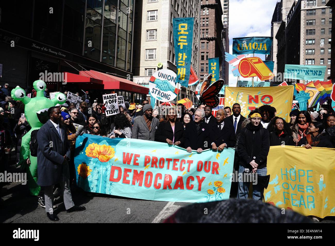 Jumaane Williams, Letitia James, Robert De Niro, Reverend Al Sharpton ...