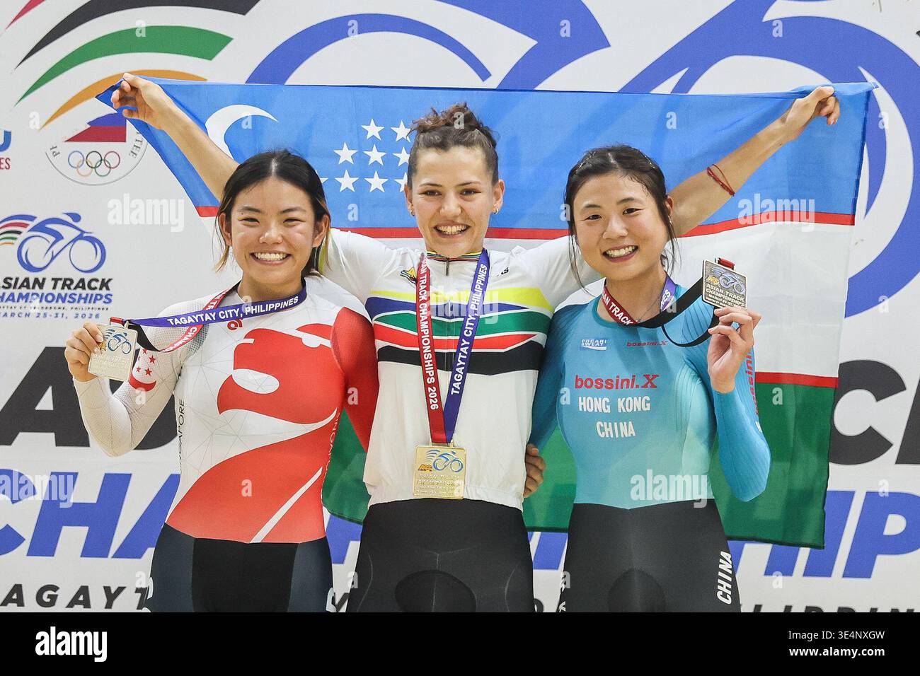 (260329) -- TAGAYTAY CITY, March 29, 2026 (Xinhua) -- Gold medalist ...