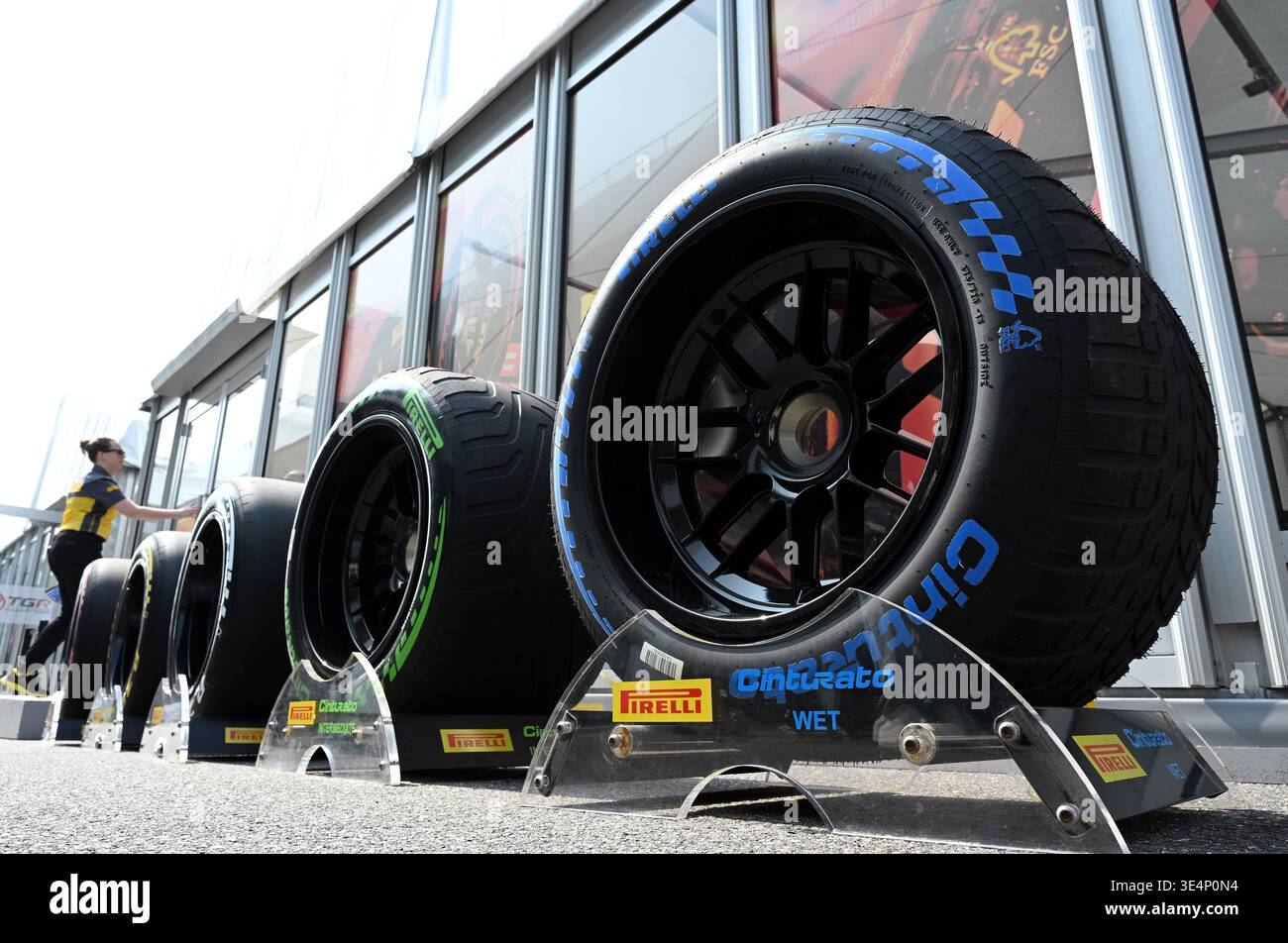 The Suzuka Circuit, with Tires on display, is where the Formula 1 ...