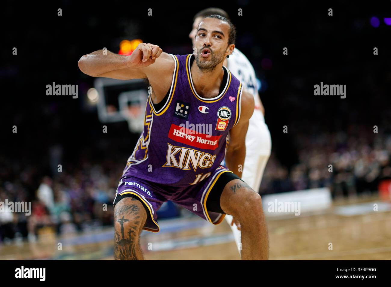 Xavier Cooks of the Kings celebrates a dunk during the NBL Final Game 3 ...