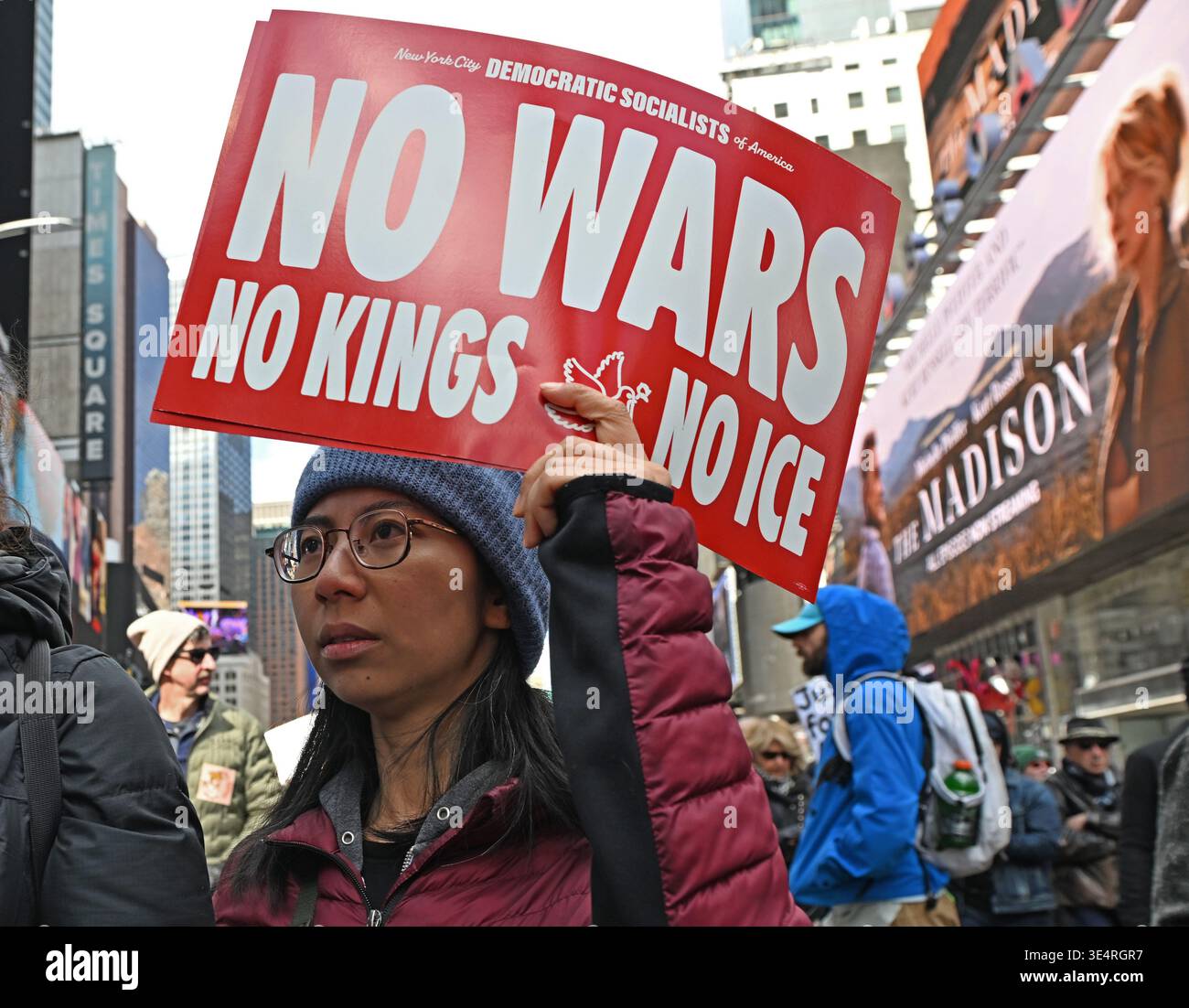 March 28, 2026, New York, New York, USA: The Manhattan 'No Kings' march ...