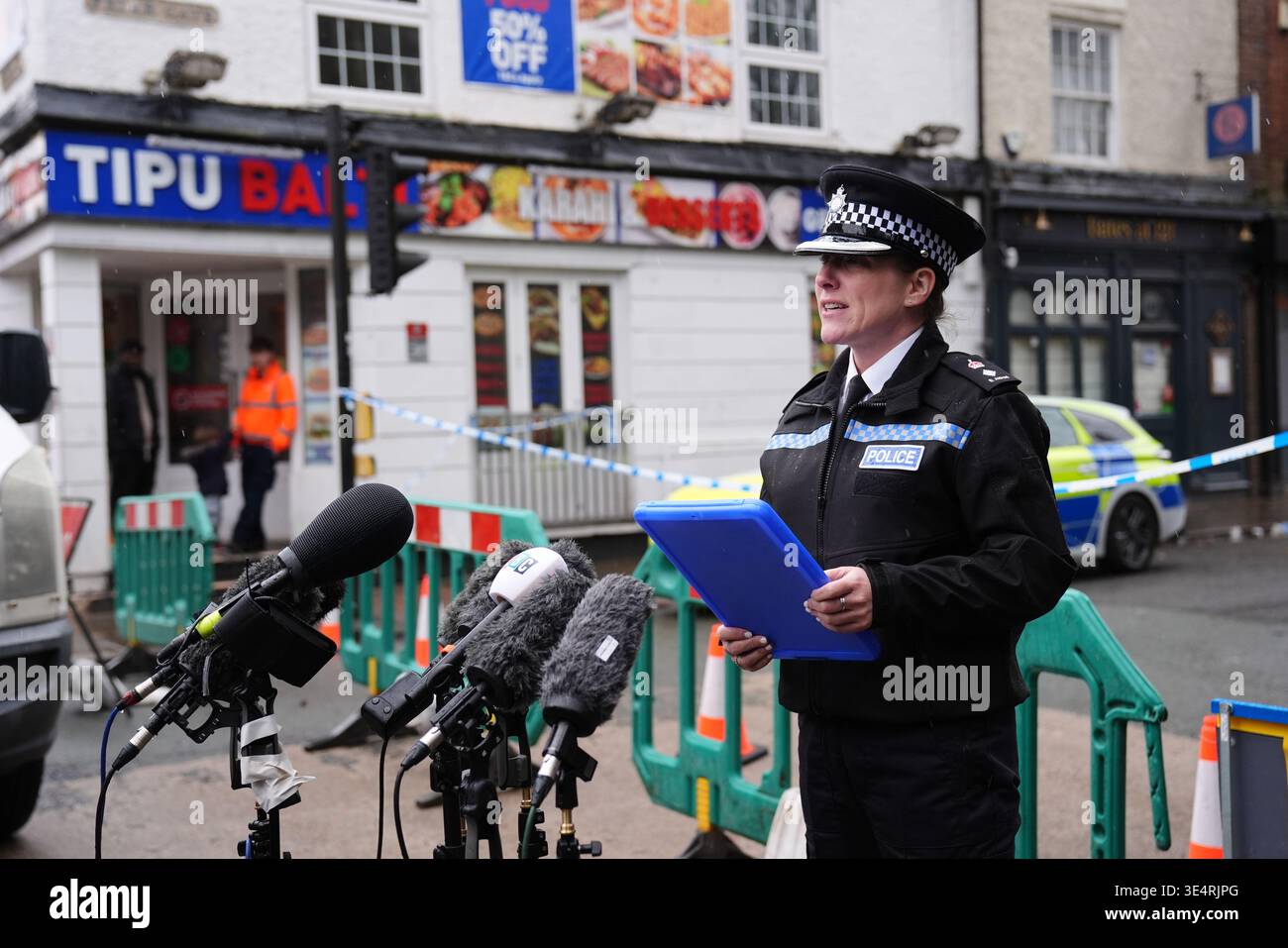 Chief Superintendent Emma Aldred, area commander for Derby, speaking to ...