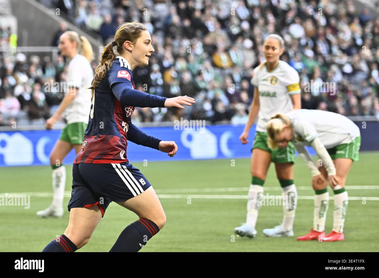 STOCKHOLM, SWEDEN 20260329Rosengård's Maja Johansson scores 3-1 during ...