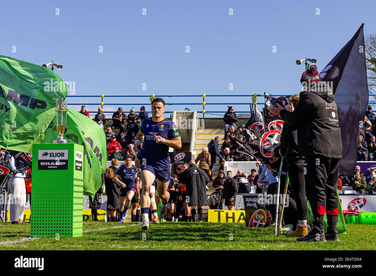 Penzance, England, 28 March 2026 Will Trewin of Worcester Warriors ...