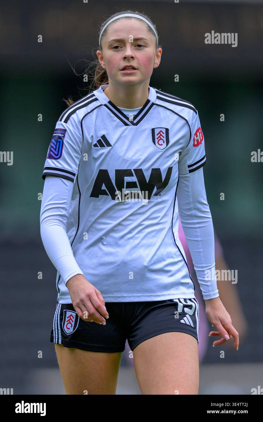 LONDON , ENGLAND MARCH 29 - Lily Stevens (19 Fulham) during the ...