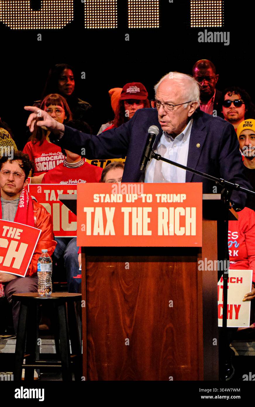 BRONX, NY - MARCH 29: Senator Bernie Sanders holds Tax The Rich Rally ...