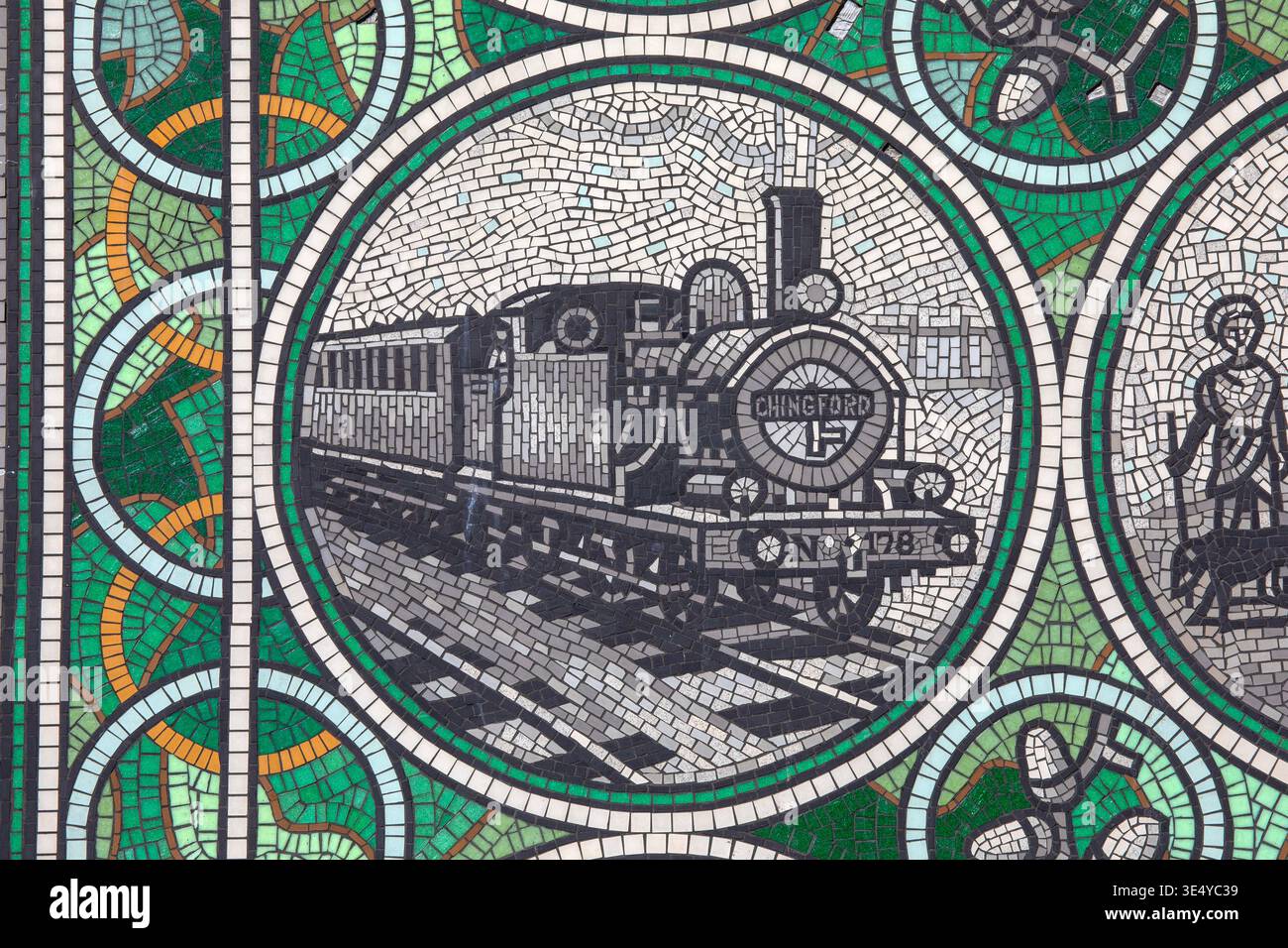 London, UK - March 17th 2026: Detail of the Millennium Heritage Mosaic ...