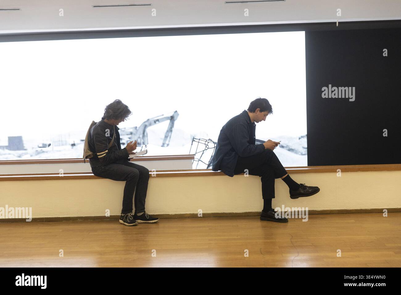 Milan, PAC, Press preview of the exhibition 'Marco Fusinato - The only ...