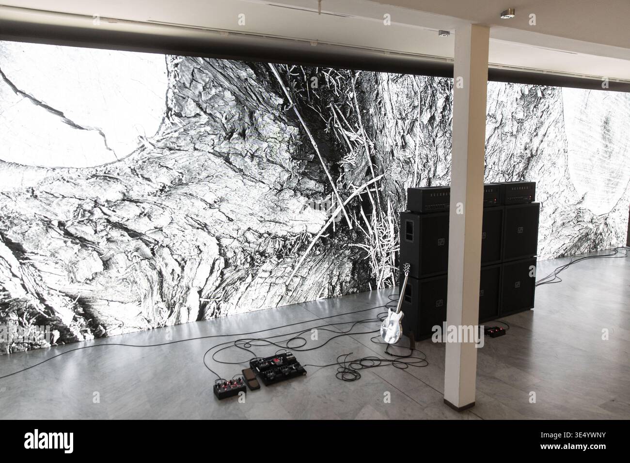 Milan, PAC, Press preview of the exhibition 'Marco Fusinato - The only ...