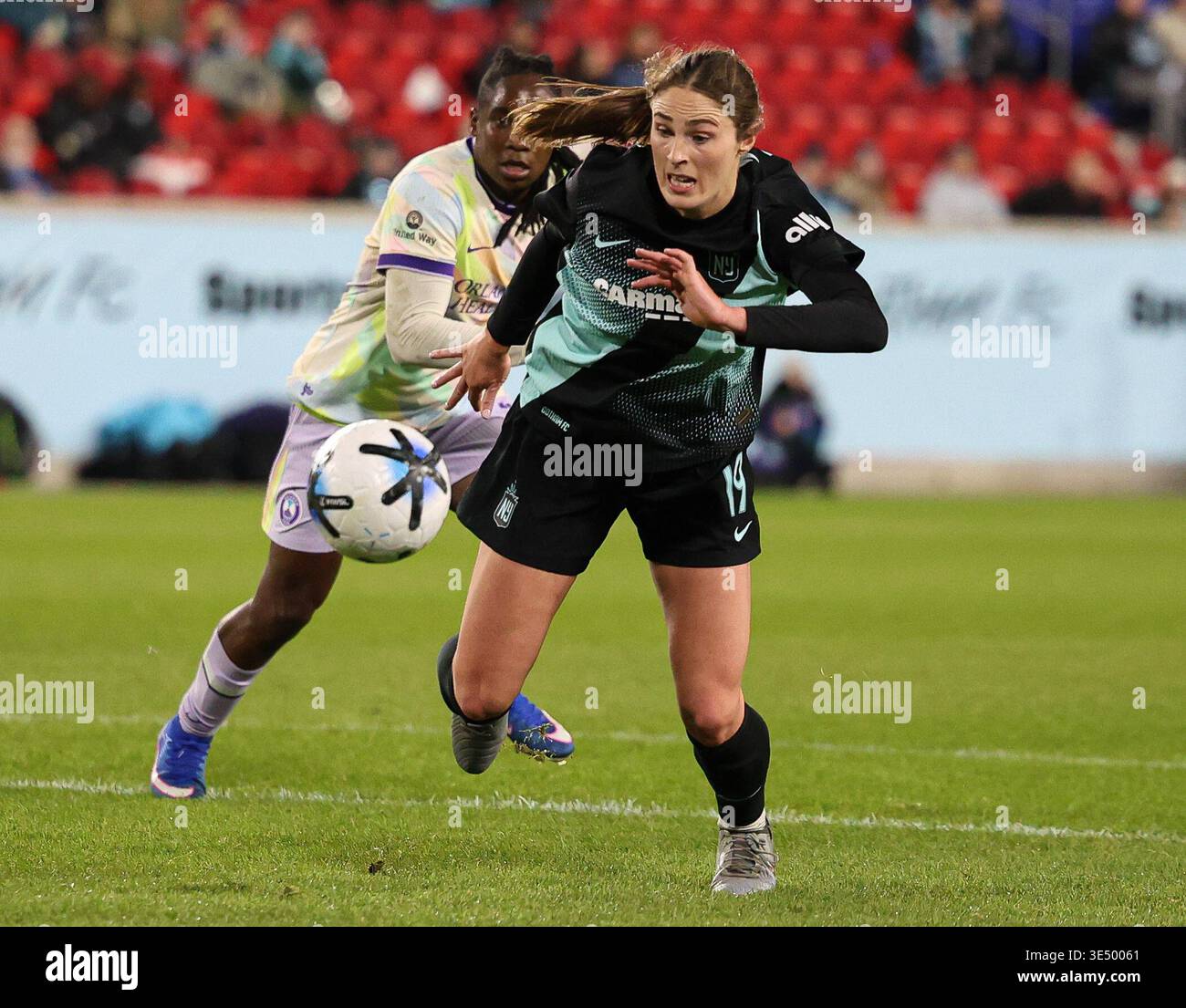 March 29, 2026; Harrison, New Jersey, USA; Gotham FC defender Kayla ...