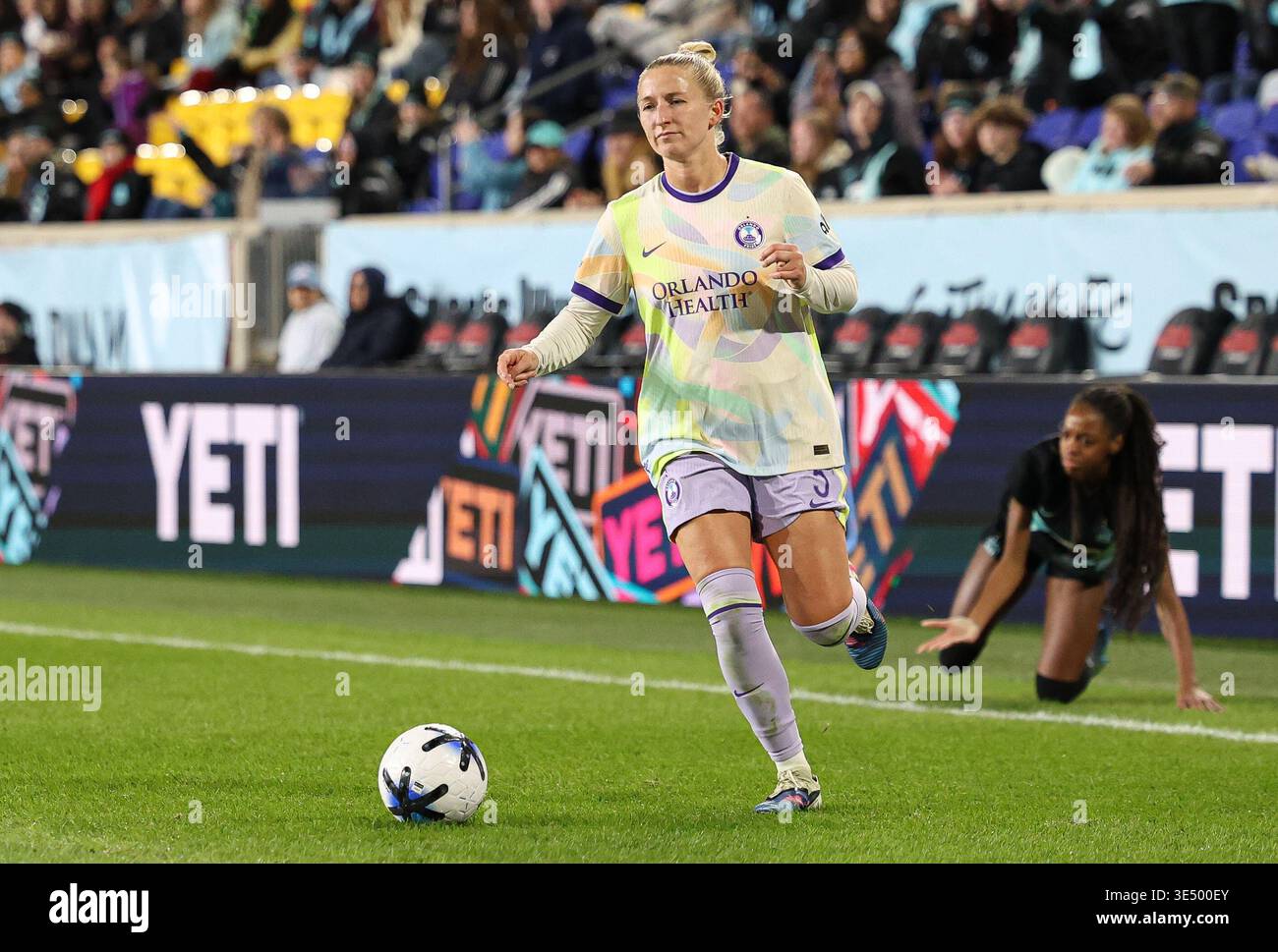 March 29, 2026; Harrison, New Jersey, USA; Orlando Pride midfielder ...