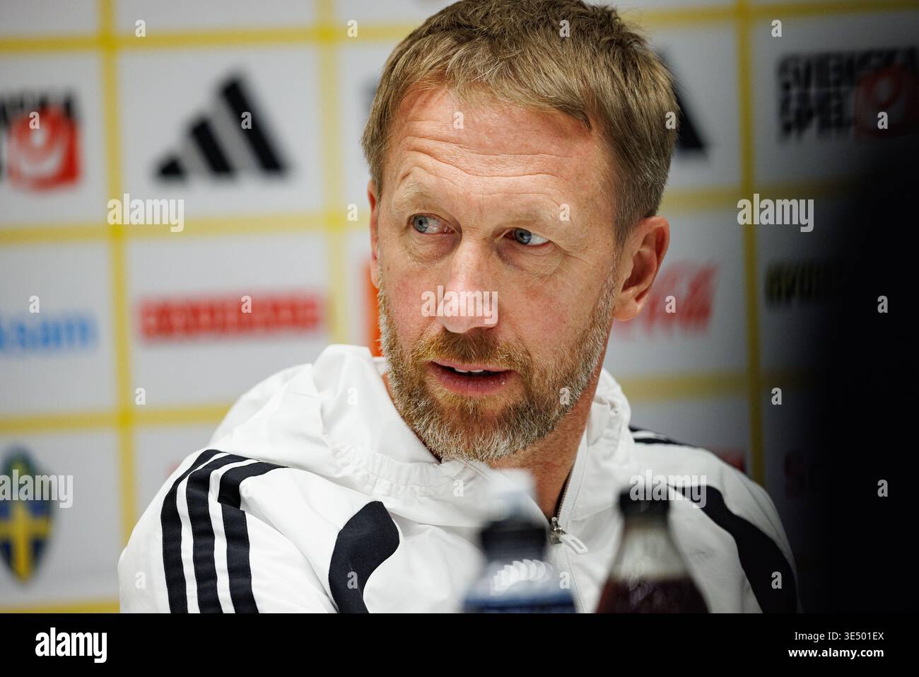 Solna, Sweden. 30th Mar 2026; Graham Potter (Sweden) seen during ...