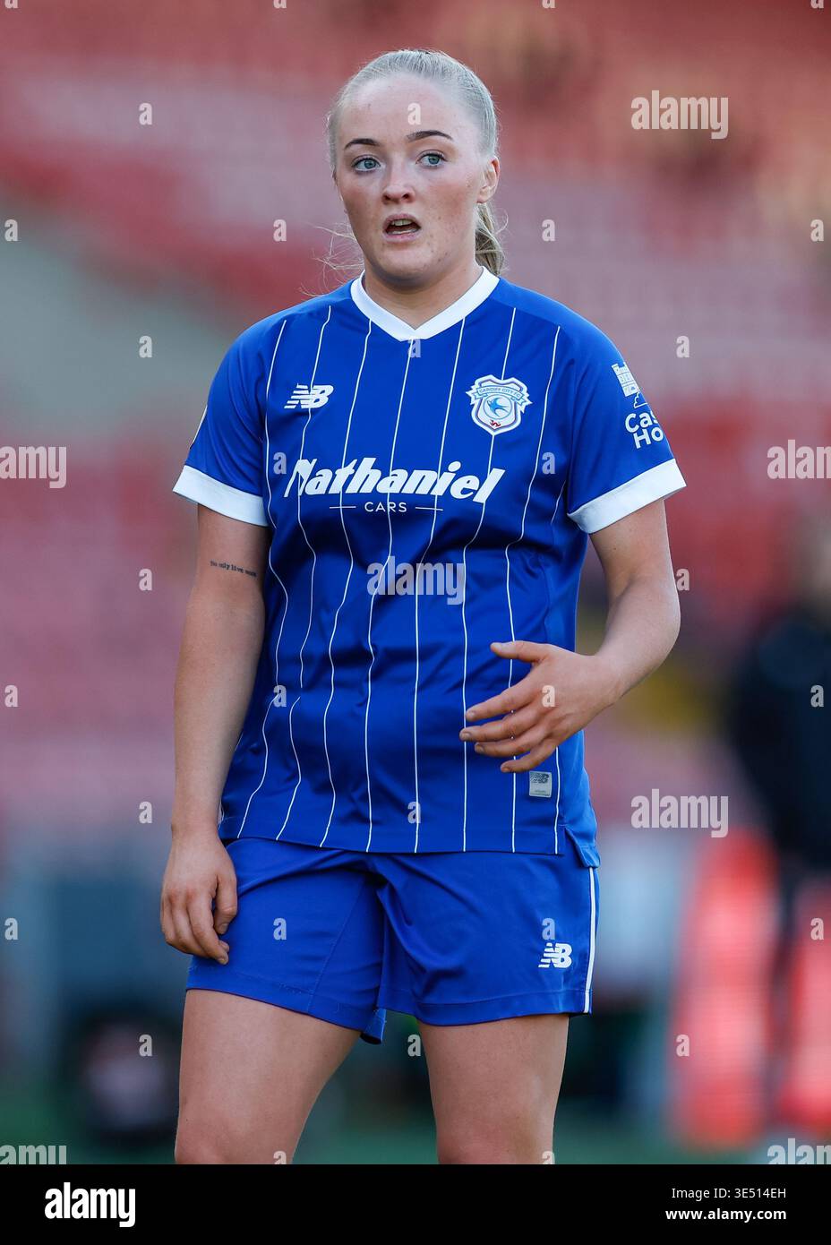 Wrexham, Wales, 29th March 2026. Lily Billingham of Cardiff City during ...