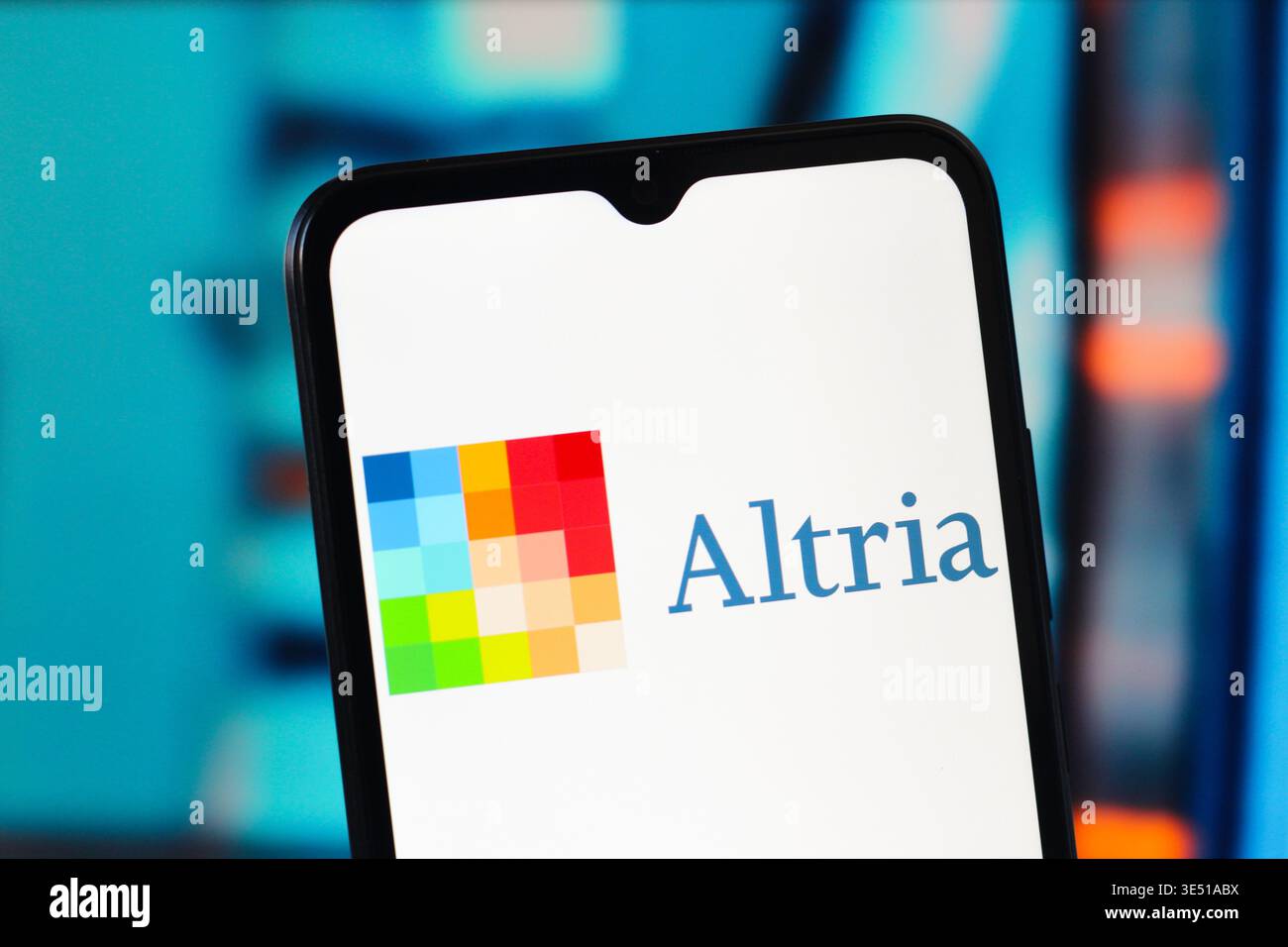 Canada. 30th Mar, 2026. In this photo illustration, the Altria logo is ...