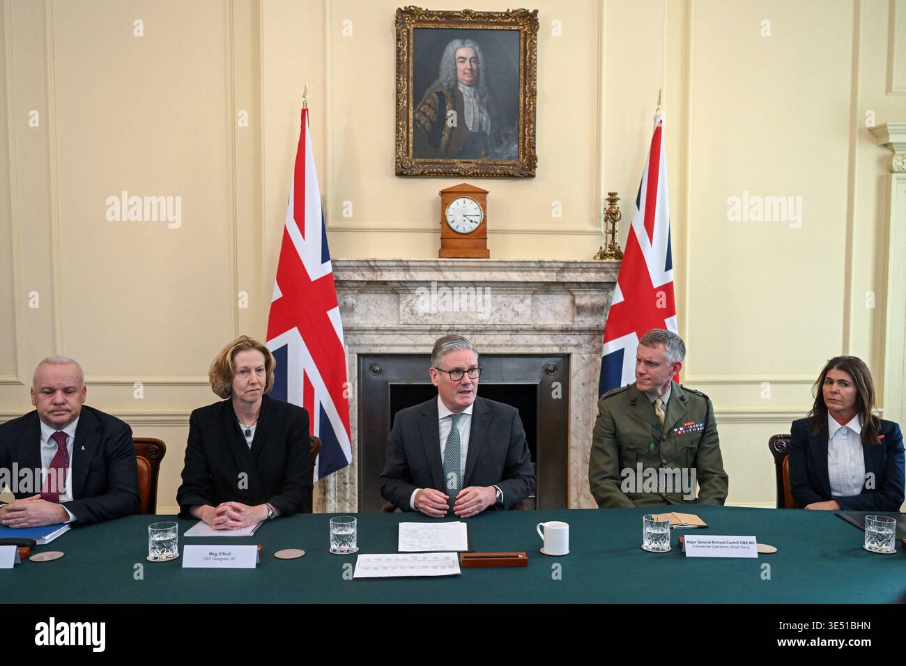 (left to right) Equinor CEO Anders Opedal, BP CEO appointee Meg O'Neill ...