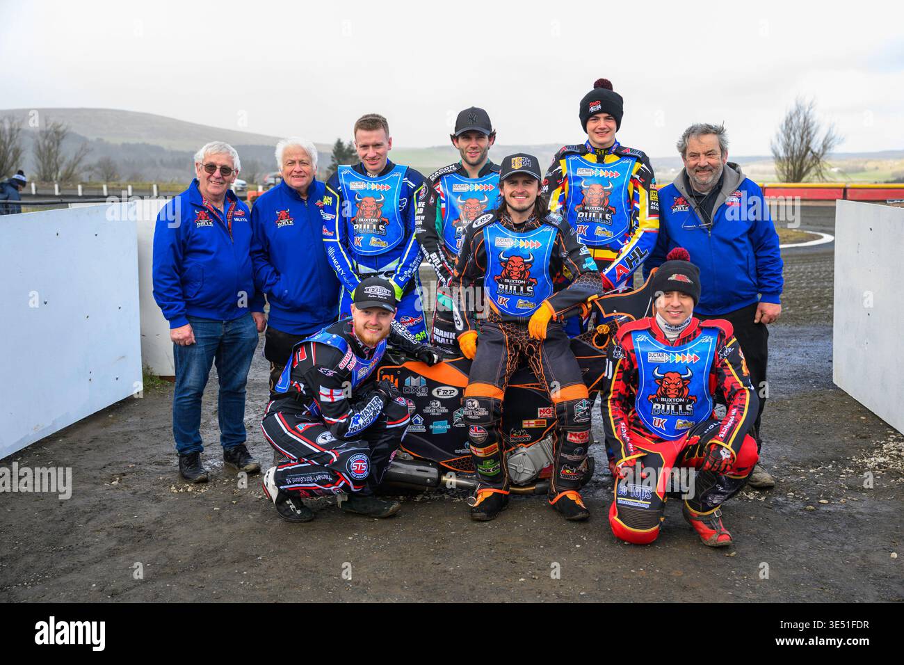 Buxton Bulls: (l-r) Arran Butcher, Alfie Bowtell, Jack Smith, Jamie ...