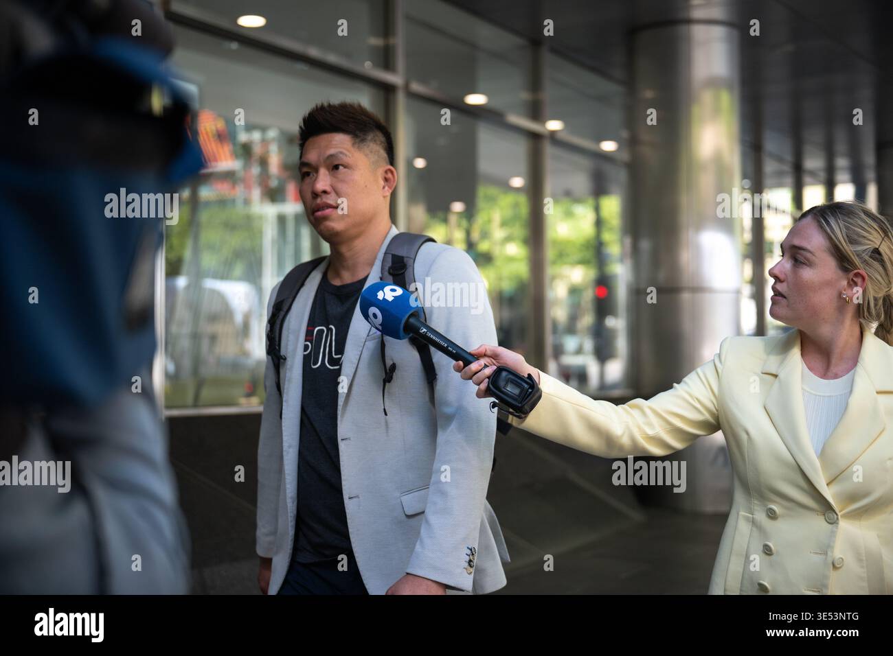 Chee Kit (Max) Chong leaves the County Court of Victoria, in Melbourne ...