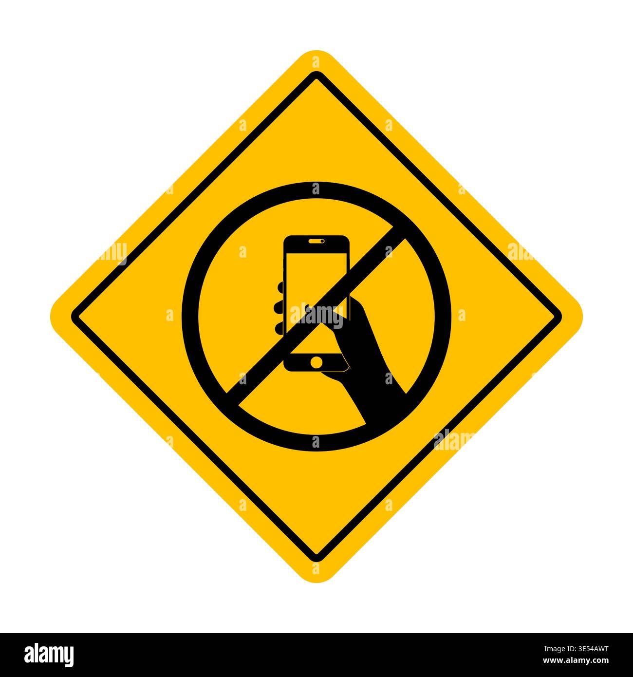 No Texting While Driving Sign. Do Not Use Phone While Driving. Careless ...