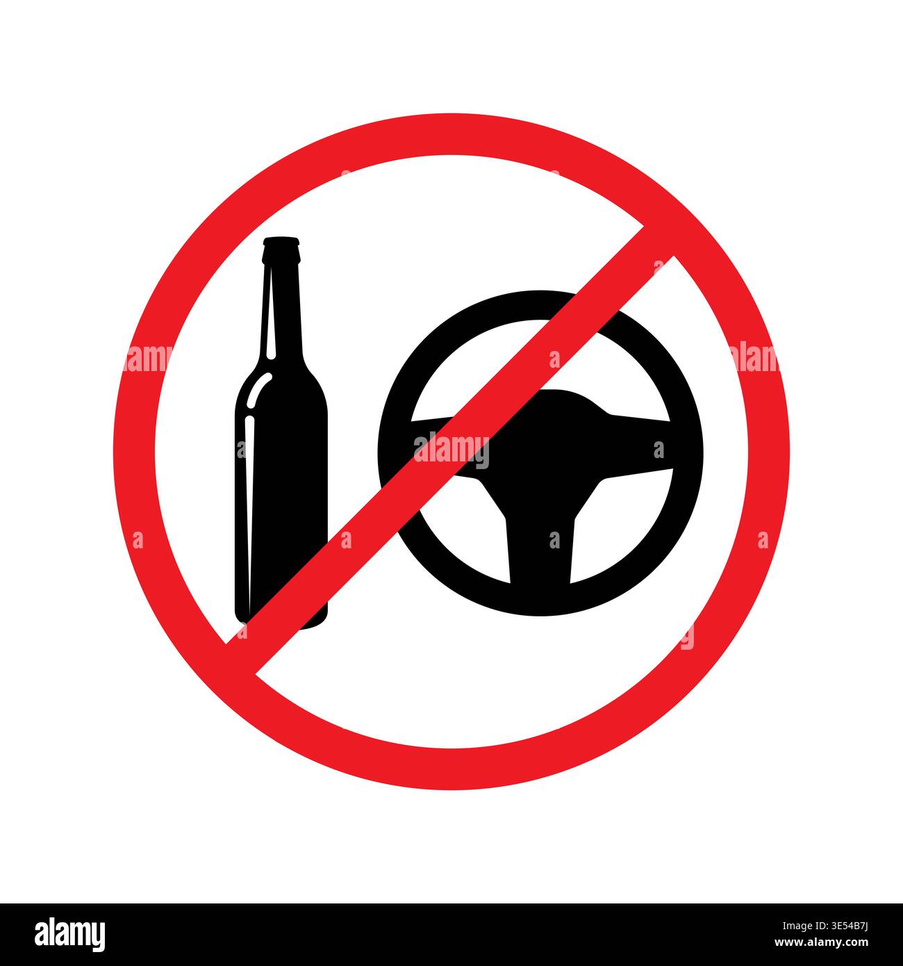 Do Not Drink and Drive Sign. Vector Illustration Stock Vector Image ...
