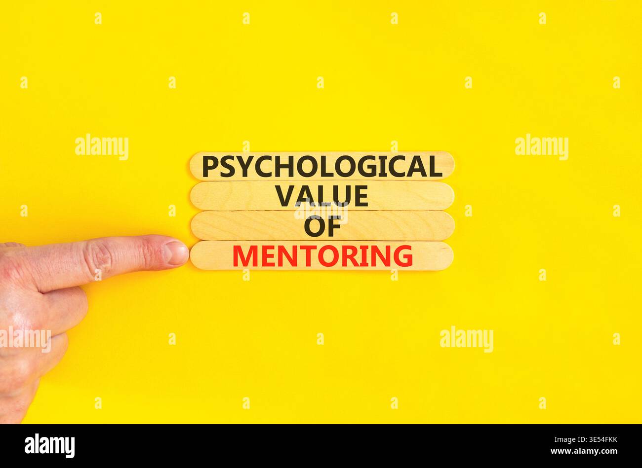 Value of mentoring words symbol. Concept words Psychological value of ...