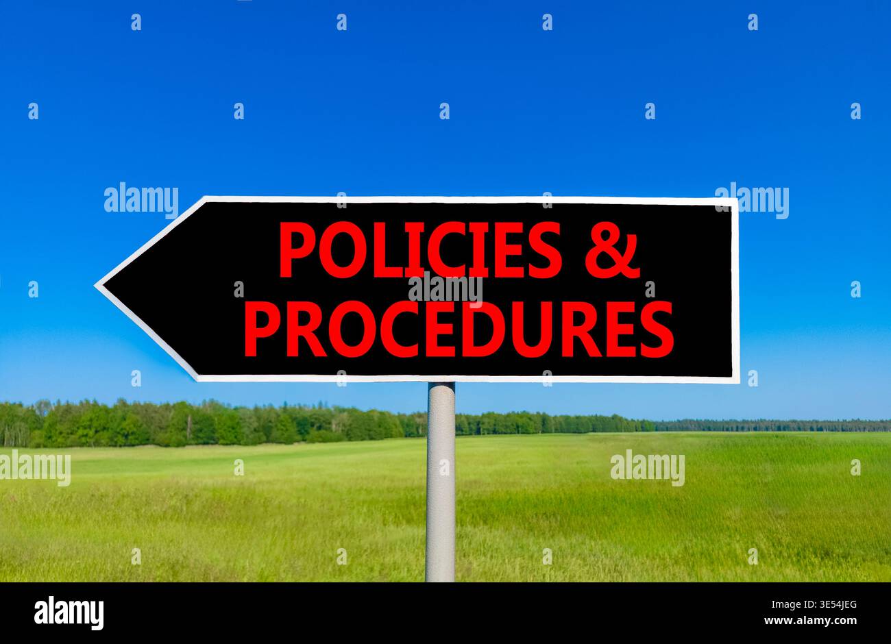 Policies and procedures symbol. Concept words Policies and procedures ...
