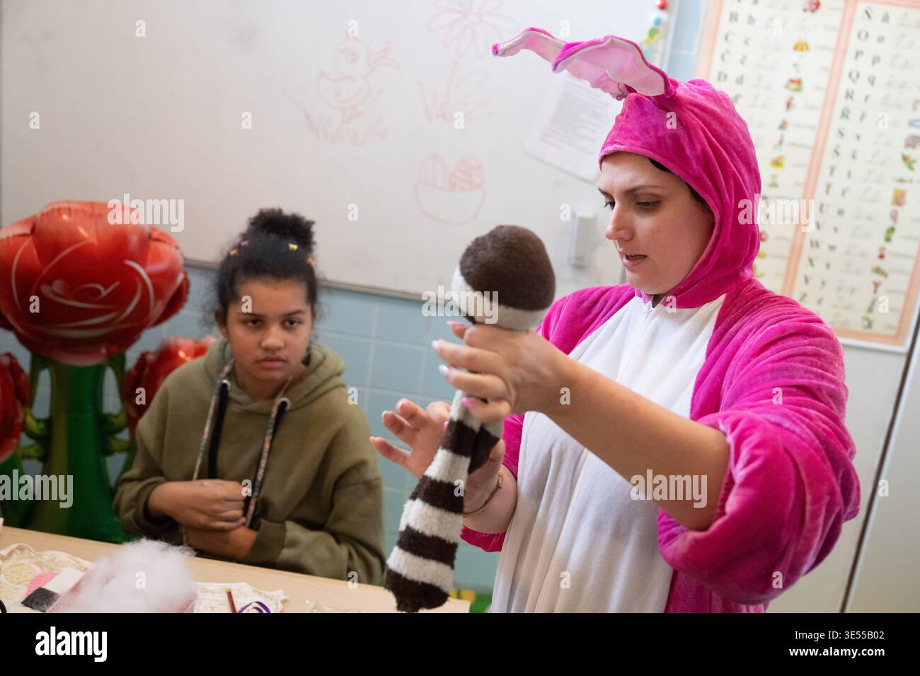 Easter workshop at the Kalyna Ukrainian Refugee Community Centre, in ...