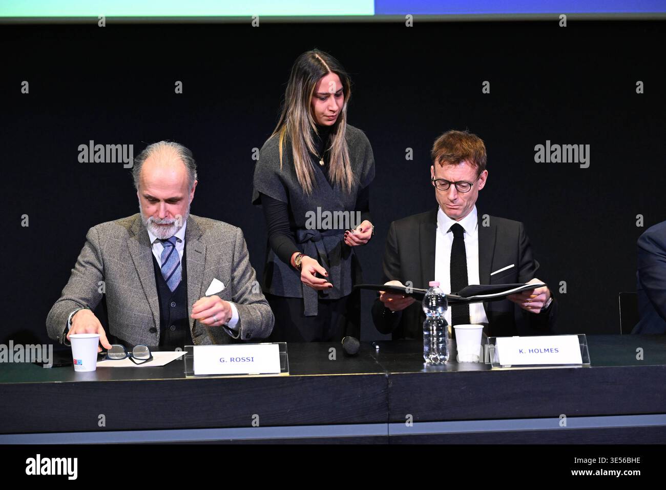 Rome: Maxxi Theater. Rai-Disney agreement signed. Pictured: Giampaolo ...