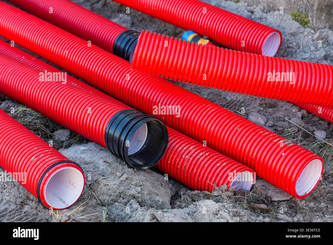 Pipes construction site hi-res stock photography and images - Alamy