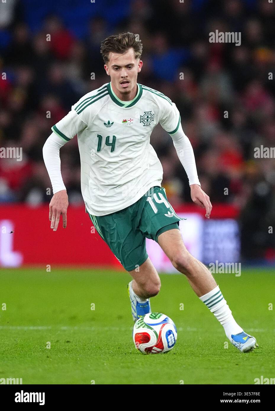 Northern Ireland's Isaac Price in action during an international ...