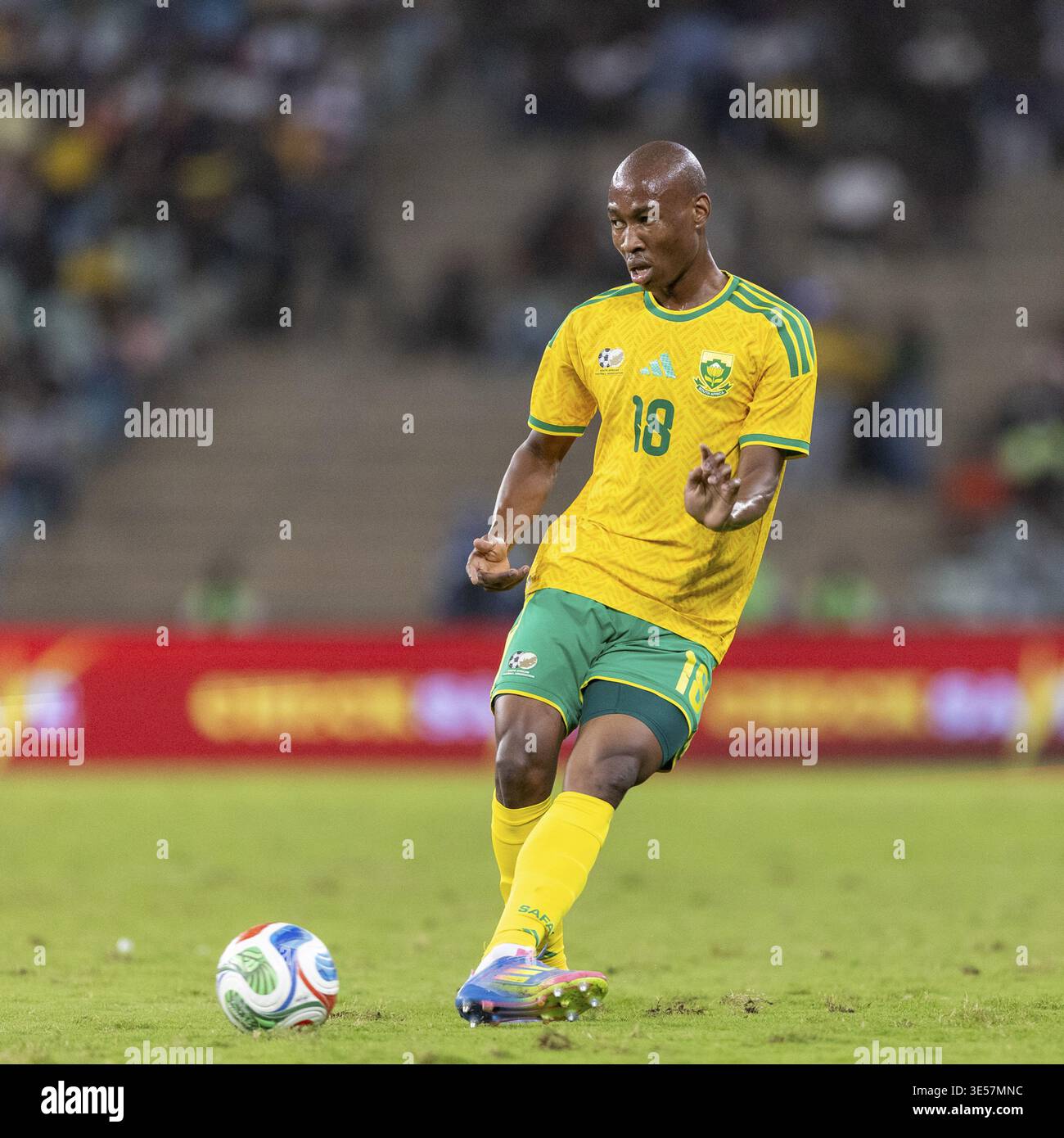 Samukele Kabini of South Africa during the international friendly ...