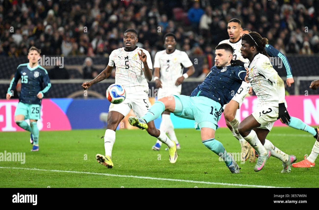 2:1 Goal, scored by Thomas Partey, scorer Deniz Undav (Germany), Caleb ...