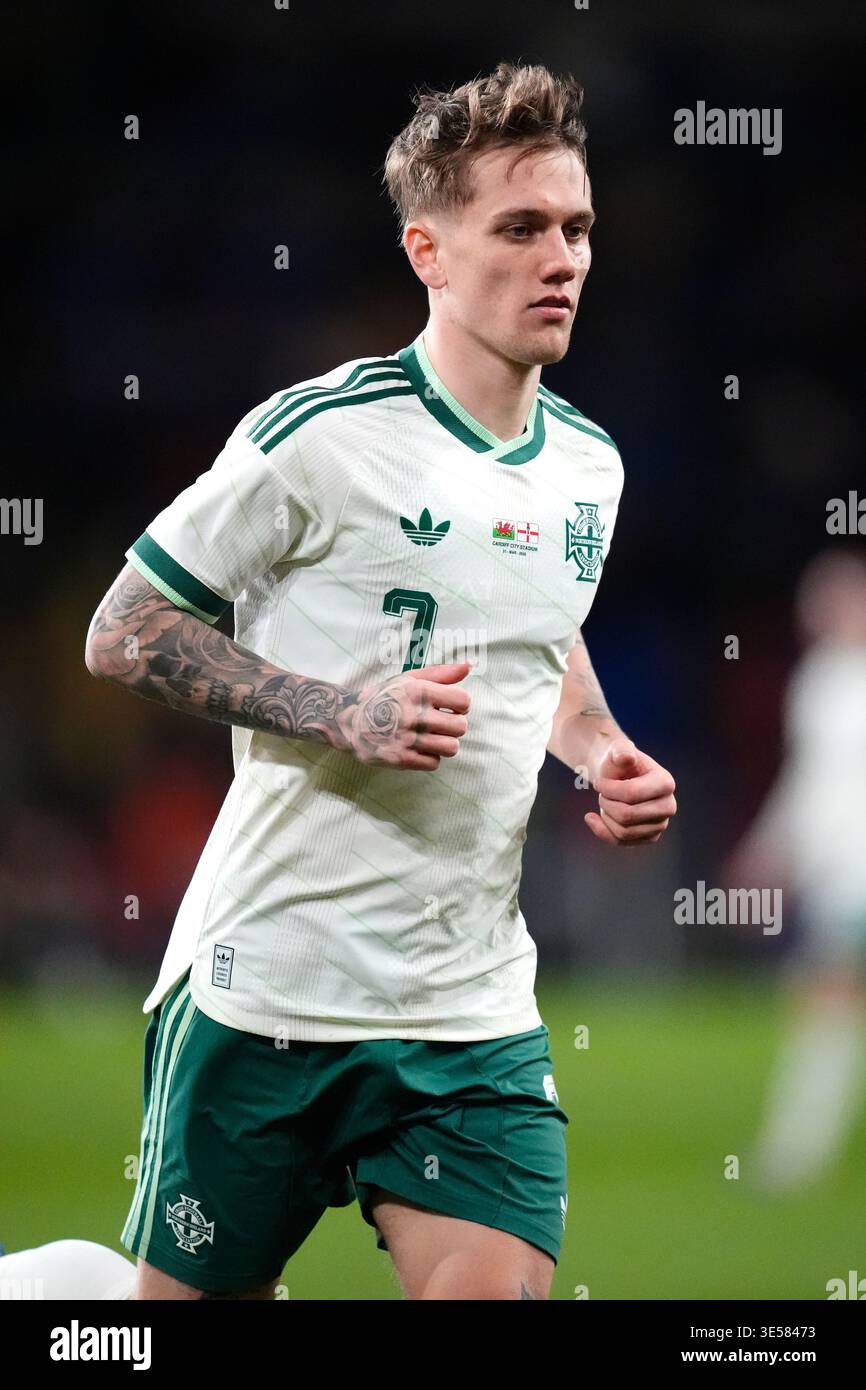 Northern Ireland's Ethan Galbraith during an international friendly ...
