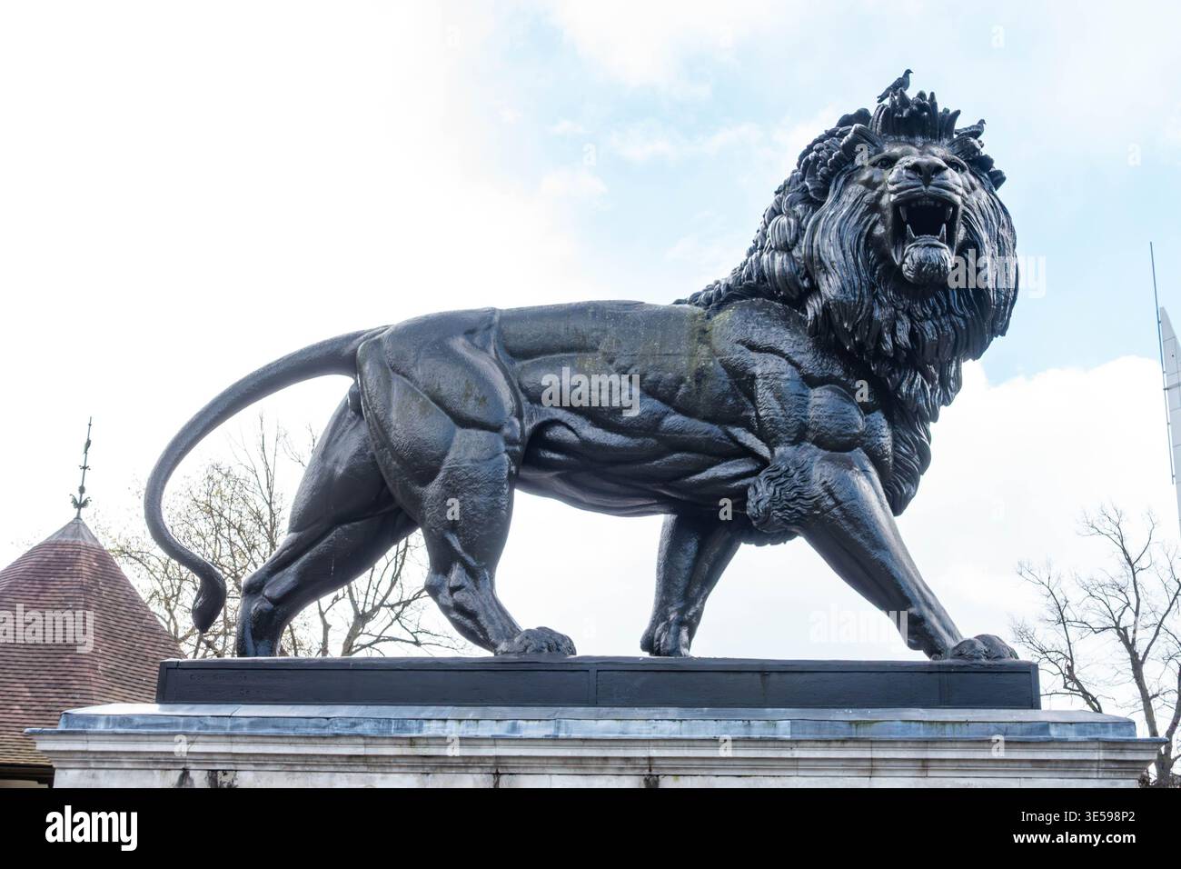 The Maiwand Lion stands in the centre of Forbury Gardens in Reading ...